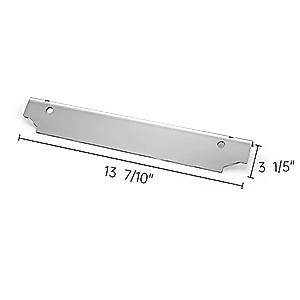 Kalomo Stainless Steel Grill Heat Plate Shield Burner Cover Heat Tent Flame Tamer, BBQ Gas Grill Replacement Parts for Dyna-Glo 3 Burner Open Cart Propane DGC310CNP-D, DGC310BNP-D, 13 7/10 × 3 1/5”