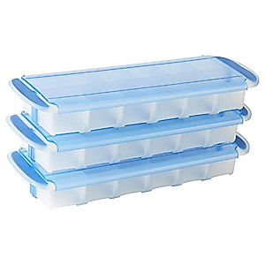 GoodCook , Prep and Freeze Stackable, Easy Release Silicon Cube Tray, 2-ounce Ice Cubes, Baby Food, Herb Butter, Cold Brew Cubes
