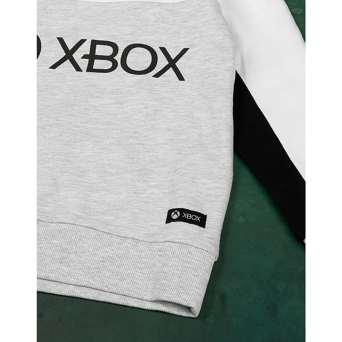 Xbox Hoodie Boys Kids Game Console logo Grey Hooded Sweatshirt Merchandise 10-11 Years