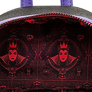 Loungefly Disney Villains Evil Queen Apple Womens Double Strap Shoulder Bag Purse