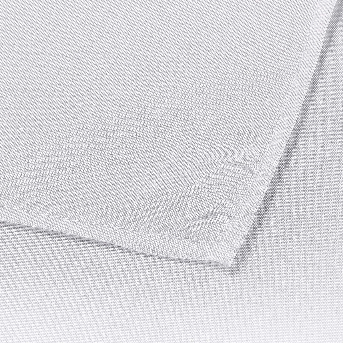 Ascoza 2pack 60x102 Inch White Rectangular Tablecloth 6 Feet Table Cloth in Polyester Fabric for Wedding/Banquet/Restaurant/Parties