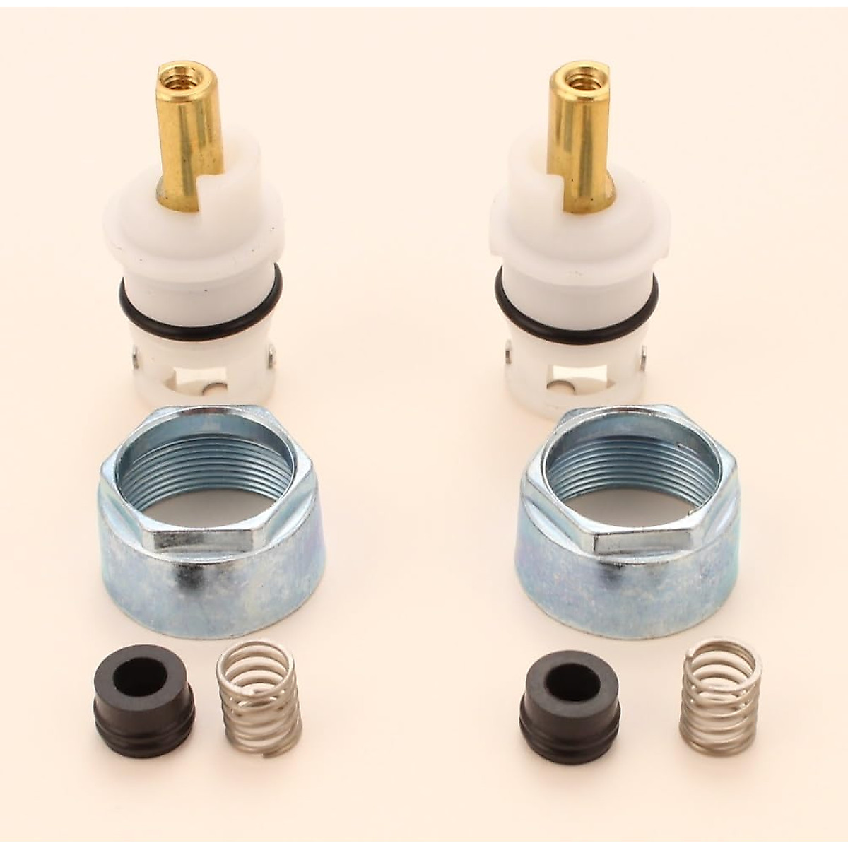 Generic Delta Faucet RP64761 Stem Unit Assembly, Seal and Spring, Bonnet Nut, Chrome- by PlumbUSA