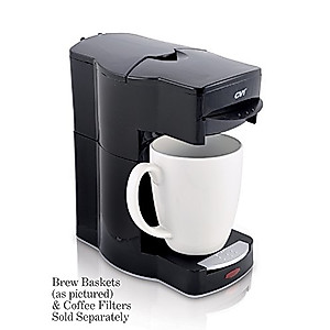 Café Valet Black Single Serve Coffee Brewer, Exclusively for use with Café Valet Coffee Packs