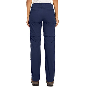 Women's Hiking Pants Convertible Lightweight Quick Dry Outdoor Travel Camping Safari Pants,2192,Blue,2