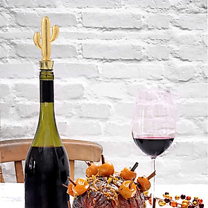 SOIMISS 2pcs Cactus Wine Stopper Champagne Stopper Gift Souvenirs Fancy Plant Wine Bottle Stopper for Bar Restsurant Home Wedding Christmas Party