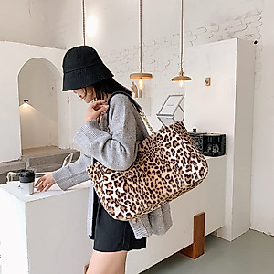 Tote Bag large Shoulder Bag Fleece Faux Fur Hobo Tote Bag Handbag Retro Bag Solid Color Big Chic Purse