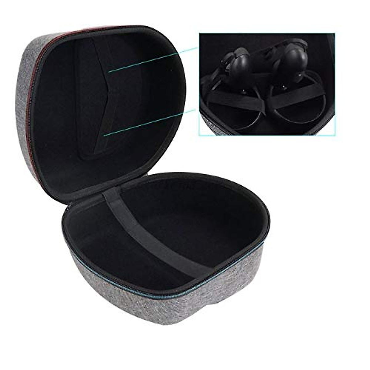 XYUANG Portable Hard EVA Storage Bag Carrying Case Travel Box for Oculus Quest All-in-one VR Gaming Headset Accessories