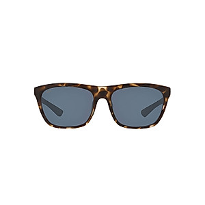 Costa Del Mar Womens Cheeca Square Sunglasses, Matte Shadow Tortoise/Grey Polarized-580P, 57 mm