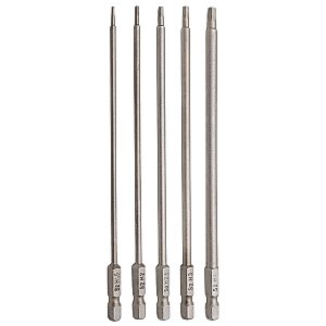 Raflot RC Hex Bit 6 Inch Power Bits 1.5mm 2.0mm 2.5mm 3.0mm 4mm Hex Head Allen Wrench Drill Bit Set for Screwdrivers Electric Screwgun/Power Drill