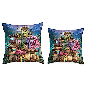 Disney Encanto Magical Casa Madrigal Throw Pillow, 18x18, Multicolor