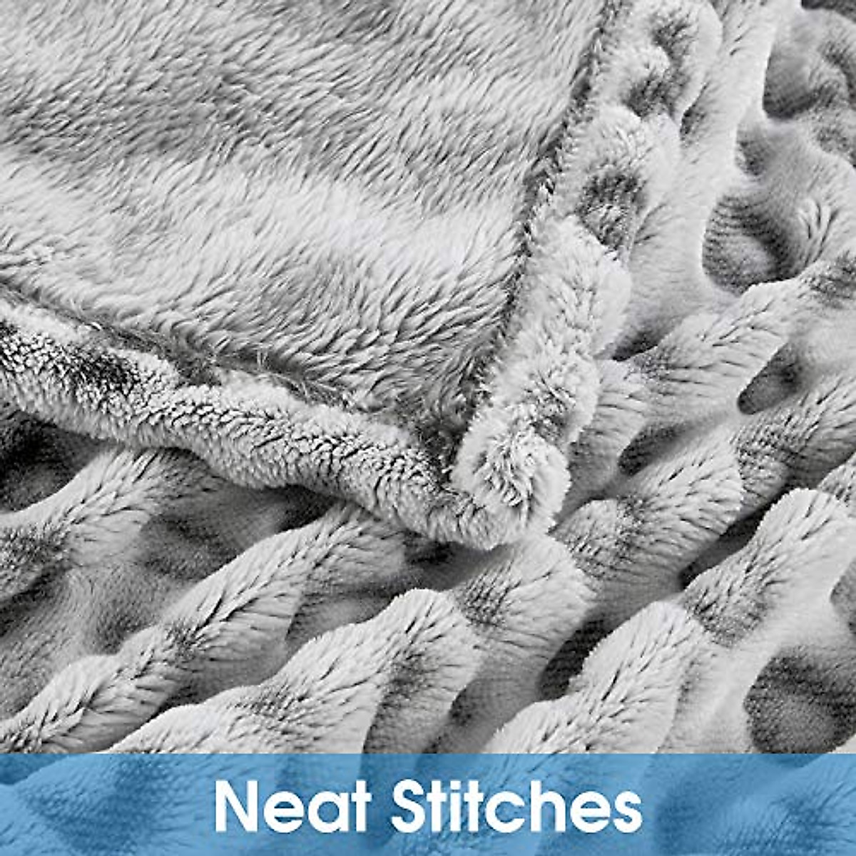 HOMEIDEAS Fleece Flannel Printed Blanket Twin Size, 61X80 Inches Soft Lightweight Microfiber Throw Blanket for Couch/Sofa/Bed for All Season,Leopard/Cheetah, Grey