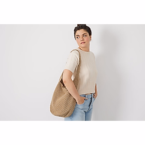 The Sak 120 Hobo Bag in Crochet - Large Women's Purse & Shoulder Bag for Everyday Travel - Durable Handbag With Back Zipper Pocket and Magnetic Snap Closure - Americana