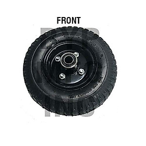 2 Pack - 8" Black Rim Pneumatic Tire/Wheel for Training Wheels, wagon, dolly, farm cart