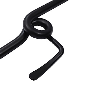 LINISHOP 2in1 Portable Campfire Grill Adjustable 360° Rotation Campfire Grill Fire Pit Grill Pan Rack BBQ Swivel Campfire Grill Charcoal Outdoor Camping Barbecue Tool Black New