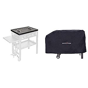Blackstone 5003 28" Griddle Hard Cover, 28 Inch, Black & Griddle Cover (28 Inches) –Water Resistant, Weather Resistant Heavy Duty 600D Polyester Outdoor BBQ Grilling Cover - Black