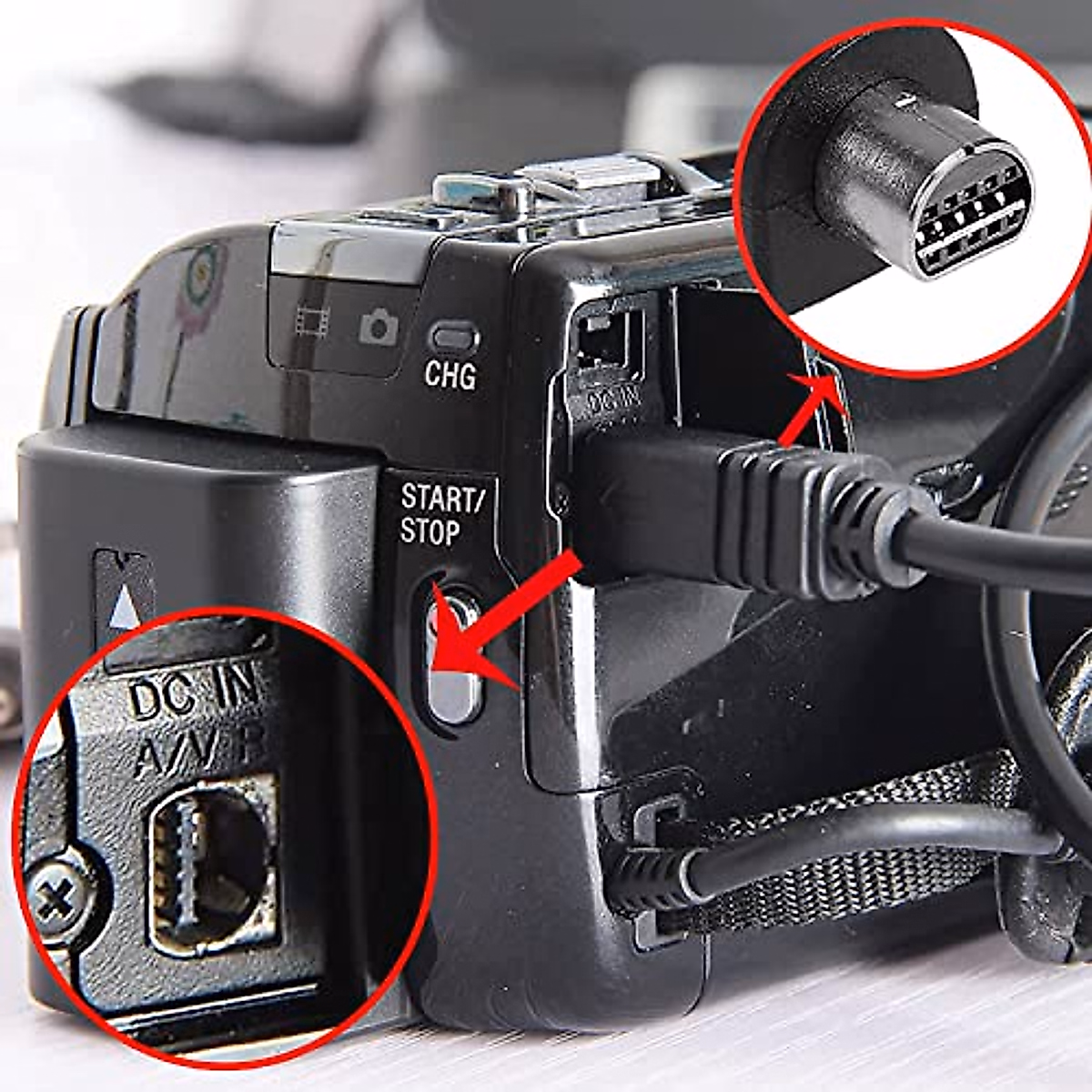 Guy-Tech 5ft A/V Audio Video TV Cable/Cord Compatible with DCR-DVD755 DCR-DVD810 DCR-DVD850/e/v