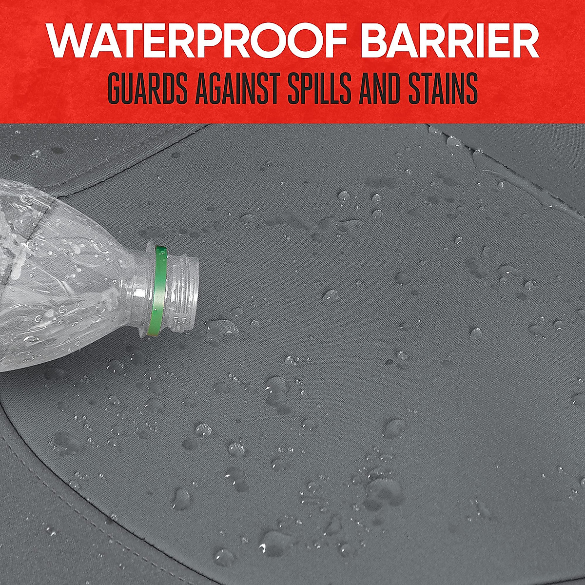 Motor Trend AquaShield Car Seat Covers for Front Seats, Solid Gray – Two-Tone Waterproof Seat Covers for Cars, Neoprene Front Seat Cover Set, Interior Covers for Auto Truck Van SUV