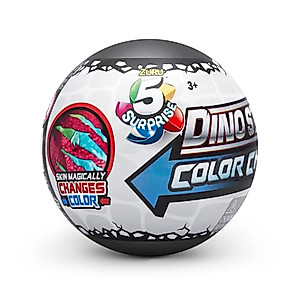 5 Surprise Dino Strike Series 5 Color Change (2 Pack) by ZURU Mystery Collectible Mini Dinosaur Toys Fossils Capsules for Boys and Kids (2 Pack)