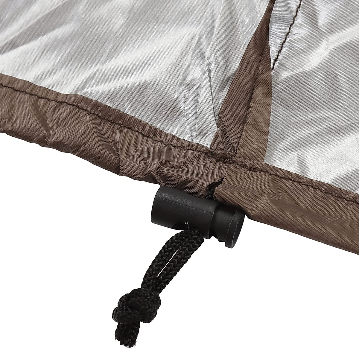 TOPINCN Rolling Cooler Cart Cover, Cooling Bins Kitchen Storage Waterproof Cart Cover Buffet Grill Table Cover Outdoor Dining Beverage Cart Cover Party Cooler Cover (Brown)