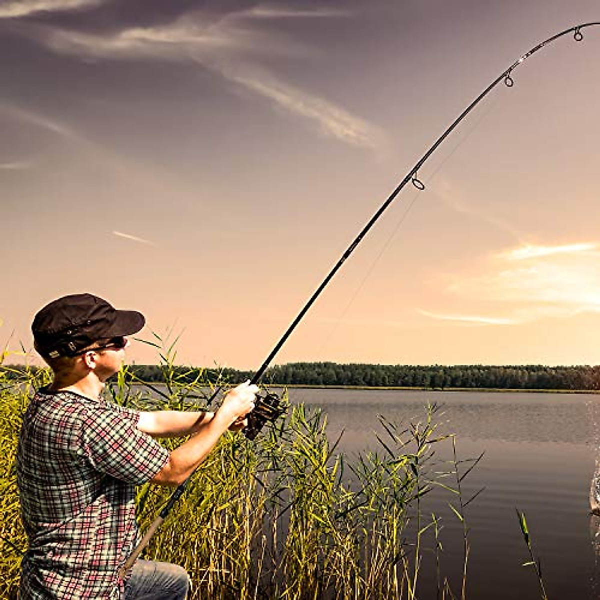 Cadence Essence Spinning Rod, Strong & Lightweight 24-Ton Graphite Rod, Stainless Steel Guides with SIC Inserts, Freshwater or Saltwater, Extremely Sensitive Spinning Rod