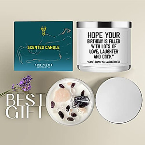 Funny Birthday Gifts for Her Wife, Romantic Gift for Girlfriend Fiancee Gag 12oz Big Candle