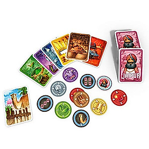 Jaipur Board Game - Strategy Trading Game for Ages 10+, 2 Players, 30 Min Playtime, New Edition by Space Cowboys