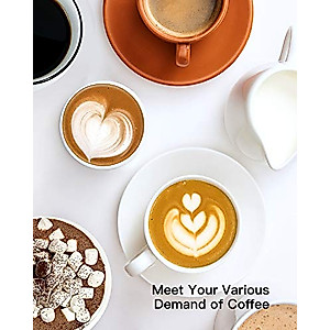 Boly Single Serve Coffee Maker with Milk Frother Combo, Small Coffee Machine for K Cups and Ground Coffee, Cappuccino Maker and Latte Machine