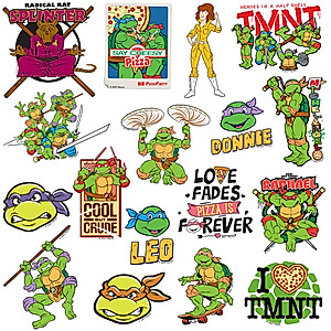 Teenage Mutant Ninja Turtles TMNT Variety Mix 50ct Vinyl Large Deluxe Stickers Variety Pack - Laptop, Water Bottle, Scrapbooking, Tablet, Skateboard, Indoor/Outdoor