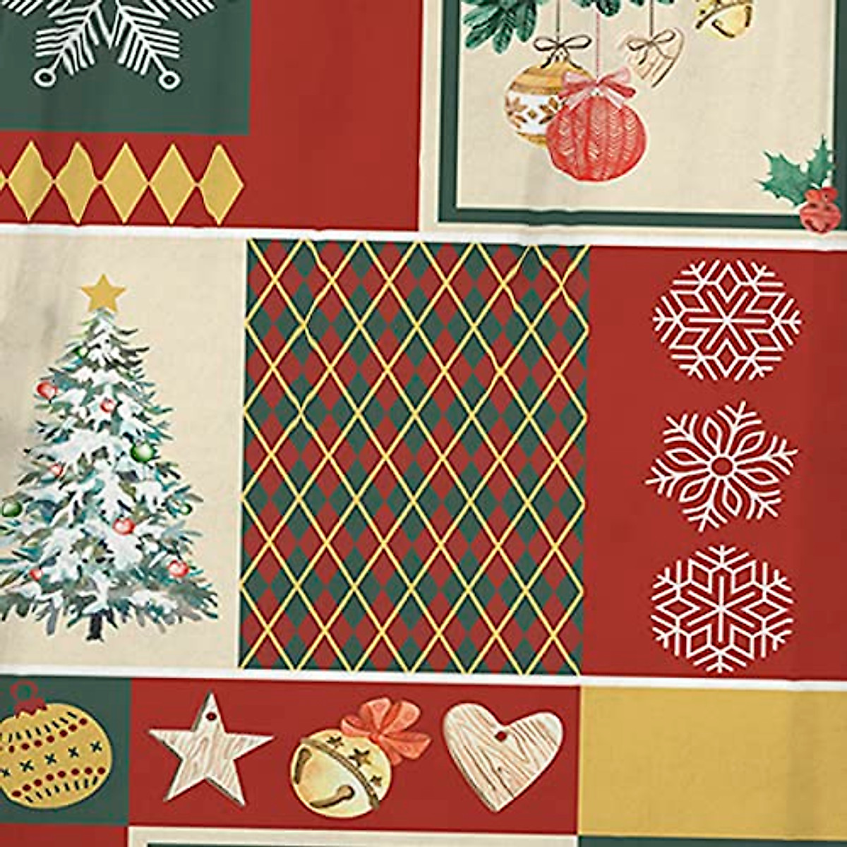 Christmas Red Plaid Throw Blanket, Soft Fluffy Sherpa Fleece Throws for Bed Sofa Xmas Tree Snowflake Print Pattern Blankets Christmas Decoration Gift for Kids Adults 50"x 60"