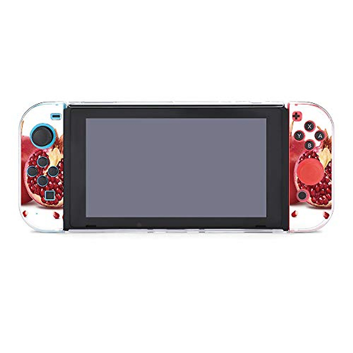 SUPNON Fresh Ripe Pomegranate with Green Leaves Compatible with Nintendo Switch Console & Joy-Con Protective Case, Durable Flexible Shock-Absorption Anti-Scratch Drop Design36243