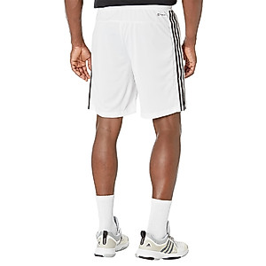 adidas Men's Essentials Pique 3-Stripes Training Shorts, White/Black, 3X-Large