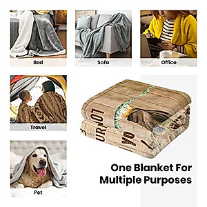 Fiwbnasz Husband Blanket Gift, Husband Valentine Blanket Gifts from Wife, Birthday Christmas Anniversary Wedding Blanket Gifts for Husband, Husband Throw Blanket 50x60inches for Bed Coach