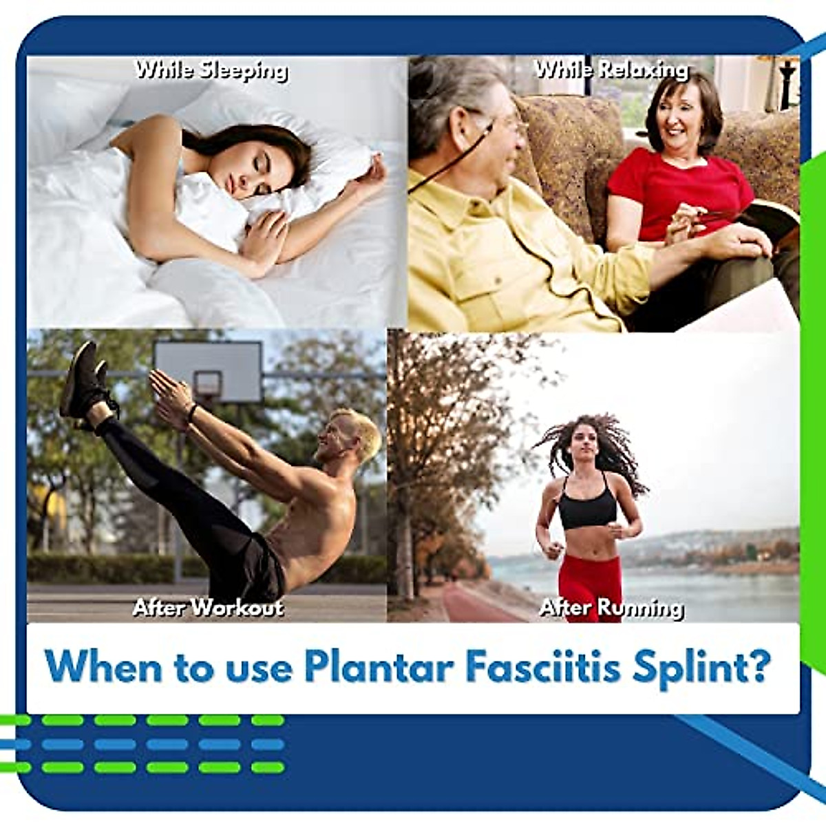 Plantar Fasciitis Night Splint - 2022 Night Splint For Plantar Fasciitis Splint Night Relief for Drop Foot - Adjustable Plantar Fasciitis Brace Night Splint for Plantar Fasciitis Men and Women Achilles Tendonitis Relief