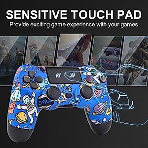 MINSWC PS4 Controller Wireless Compatible with PS4 Controller/Slim/Pro,Blue
