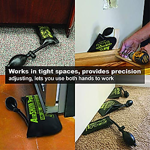 Calculated Industries 1132 AirShim Inflatable Pry Bars and Leveling Tools 4-pc Value Pack – 2 Original AirShims, 1 AirShim Pro XL, and 1 AirShim Slim | Contractor-Grade Pump Wedges | Set of 4