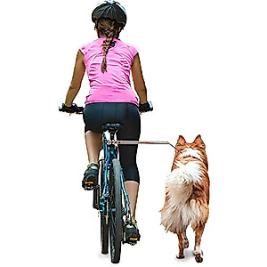 Walky Dog Plus Hands Free Dog Bicycle Exerciser Leash Newest Model with 550-lbs pull strength Paracord Leash Military Grade