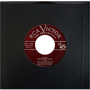 Square Deal Recordings & Supplies - 7" 45pm Vinyl Record Inner Sleeves - Archival Quality, Super Heavyweight 29# Black Paper with Hole - Set of 25#07IWBK