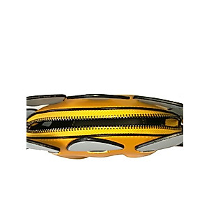 MILATA Dinosaur Shape Cross Body Bag Women Pu Leather Chic Clutch Purse for Girls (yellow)