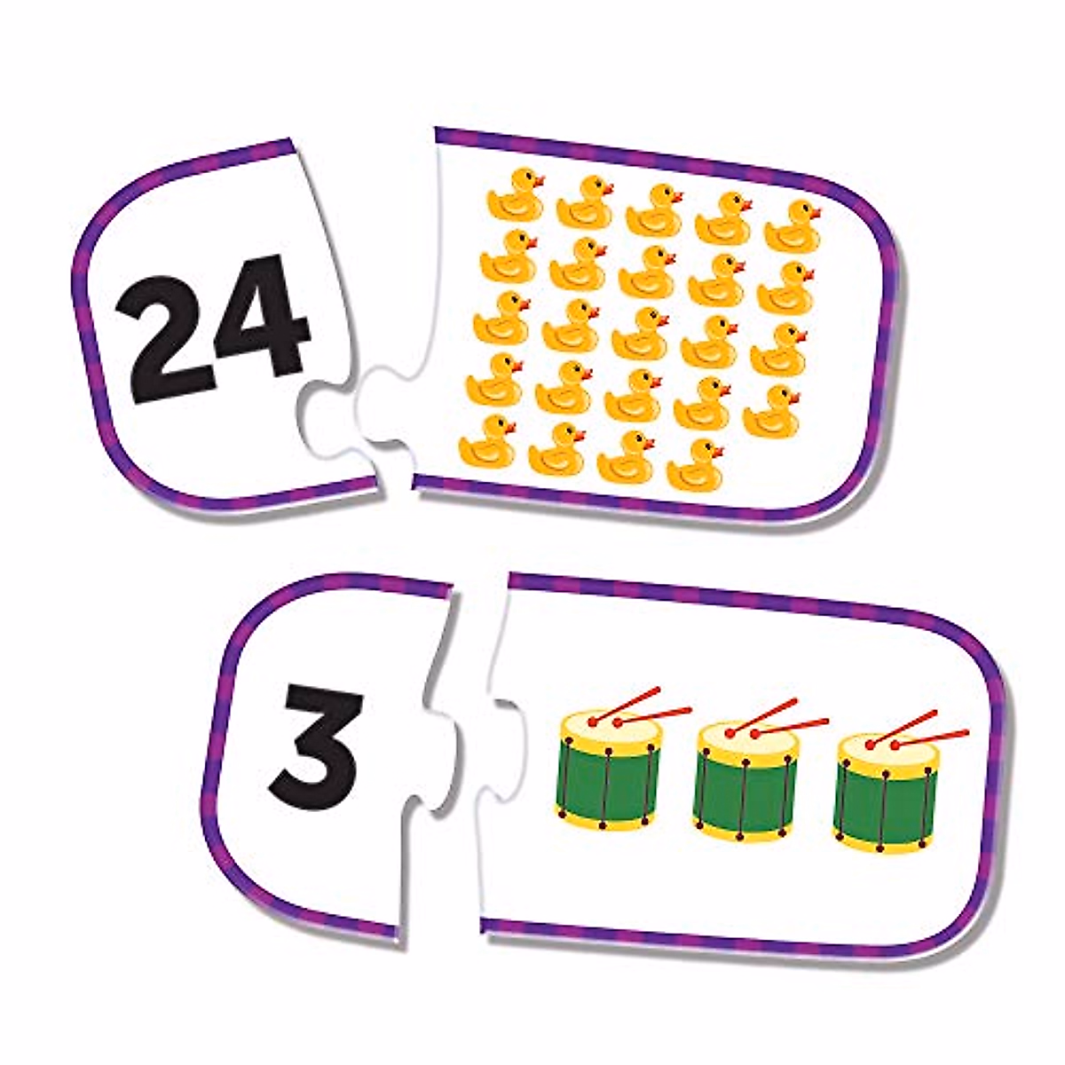 Learning Resources Counting Puzzle Cards, Kindergarten Readniness, Self Correcting Puzzles, Ages 4+Color, Multi