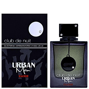 Armaf Club De Nuit Urban Man Elixir for Men Eau de Parfum Spray, 3.6 Ounce