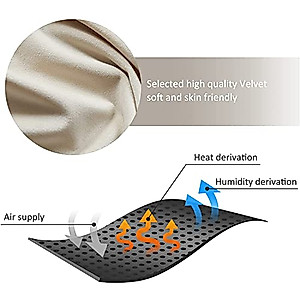 RUNOLIG Velvet Couch, Upholstered Chesterfield Sofa with Unique Level Arms and Golden Ball Legs, Comfy Couch with Vertical Stripe Style and Wooden Frame, Couches for Living Room, Apartment (White)