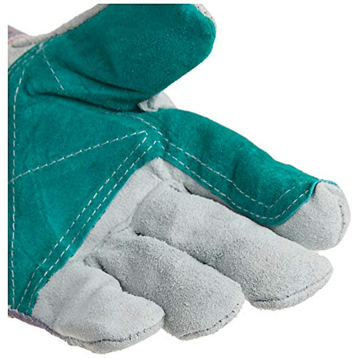 Custom Leathercraft2049B Work Gloves with Double Leather Palm and Safety Cuff, 12 Pair