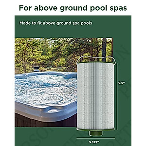 GALVANOX Replacement Filter Cartridge Compatible with Watkins 303279, PFF42TC-P4/Filbur FC2402/Unicel Compatible with Free Flow Hot Tub & More (2 Pack) 40 SQ FT