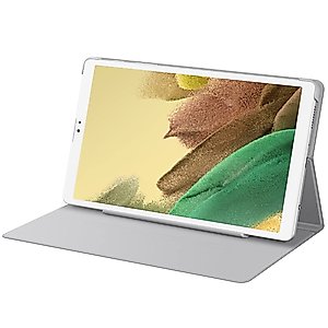 Samsung Galaxy Tab A7 Lite 8.7" (32GB, 3GB) Wi-Fi Only Android Octa-core Tablet, US Model SM-T220 W/Folding Smart Cover Leather Case (Silver) (Renewed)