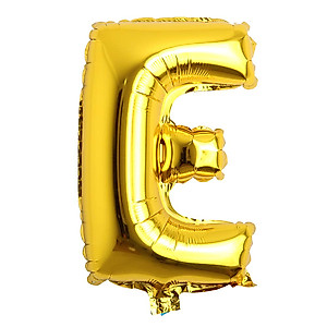 32 inch Letter Balloons Gold Alphabet Number Balloons Foil Mylar Party Wedding Bachelorette Birthday Bridal Shower Graduation Anniversary Celebration Decoration (32 inch E Gold)