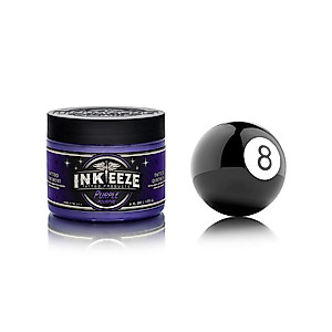 INK-EEZE Purple Tattoo Ointment for Artists and Aftercare, Essential Oils, Petroleum Free, Cruelty Free, Made in USA, Lavender, 6oz