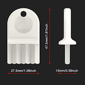 Engorgio Paper Towel Dispenser Key Universal Toilet Paper Dispenser Key Compatible for Paper Towel and Toilet Paper Dispensers Replacement Hard Plastic Waffle Toilet Paper Dispenser Key (5 pcs)