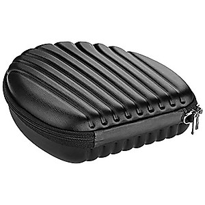 Geekria Seashell Case Compatible with Audio-Technica ATH-MSR7, ATH-ANC700BT, ATH-SR50BT, ATH-SR30BT Headphones, Replacement Protective Hard Shell Travel Carrying Bag with Cable Storage (Black)