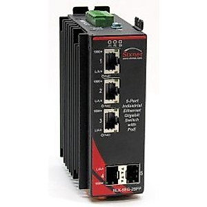 Red Lion Controls/N-Tron SLX-5EG-2SFP Sixnet 5 Ports, unmanaged Industrial Ethernet Switch 3GE RJ45 PoE + 2 GE SFP Ports