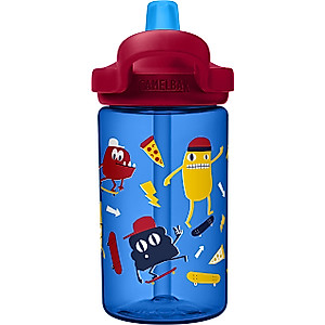 CamelBak Eddy+ Kids BPA-Free Water Bottle with Straw, 14oz, Skate Monsters (2282402040)